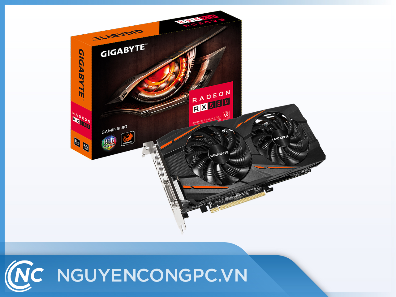 VGA GIGABYTE Radeon™ RX 580 GAMING 8G (rev. 1.0/.1.1/1.2)