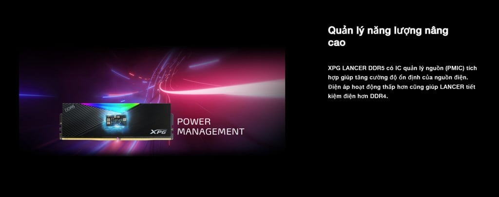 Ram Adata Xpg Lancer 16gb Ddr5 5200 Rgb Black Chính Hãng