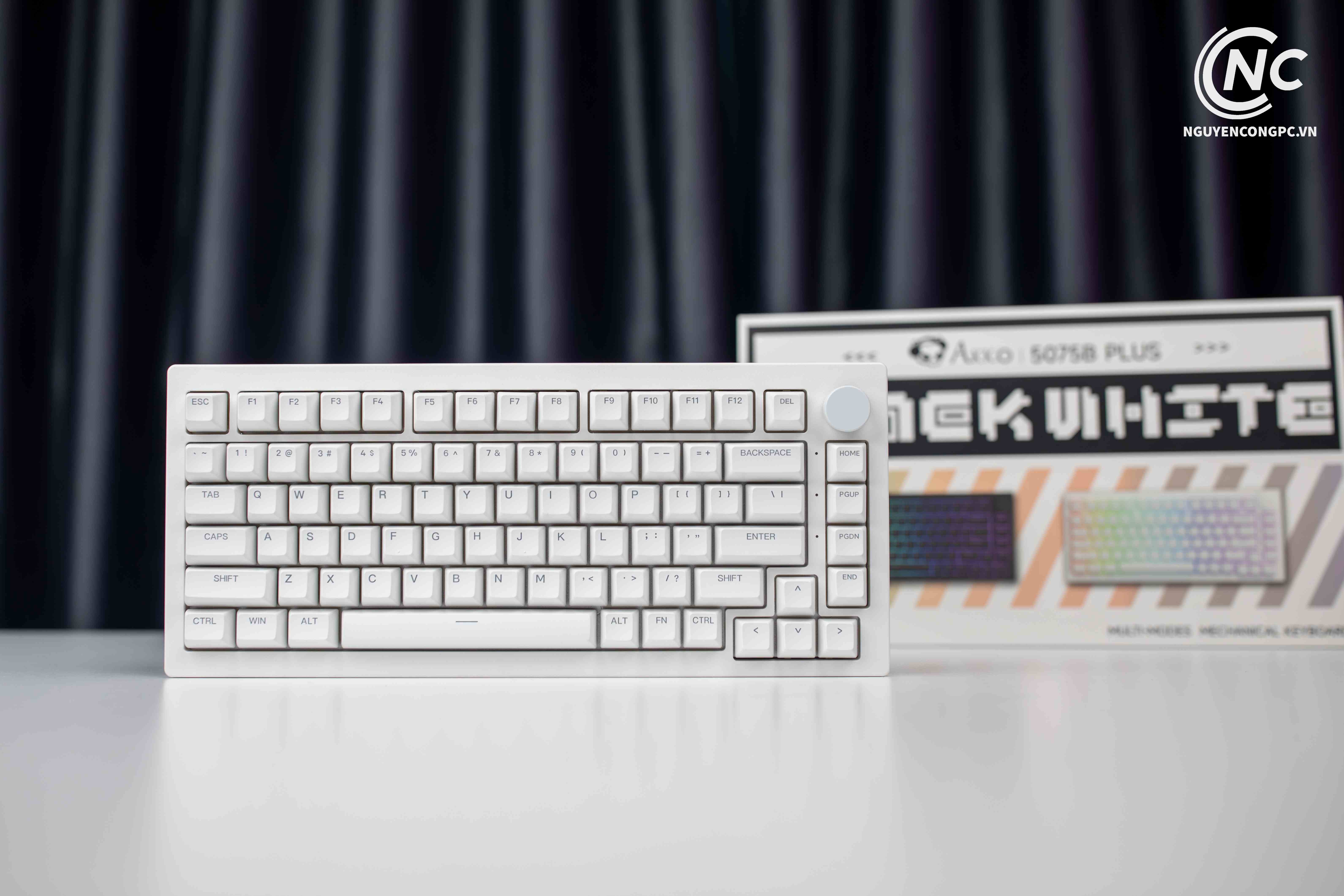 Bàn Phím Cơ AKKO 5075B Plus White RGB Chính hãng