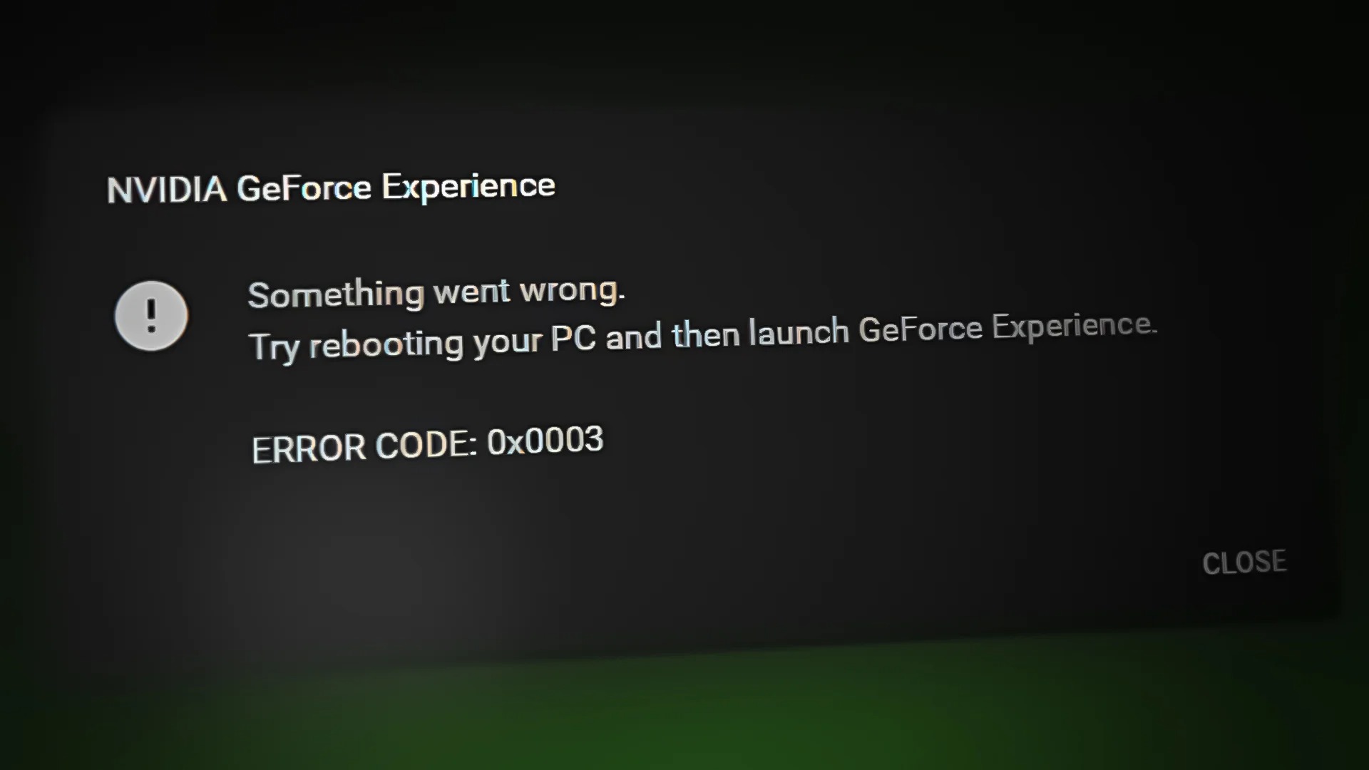 Cách sửa lỗi NVIDIA GeForce Experience 0x0003 trên Windows