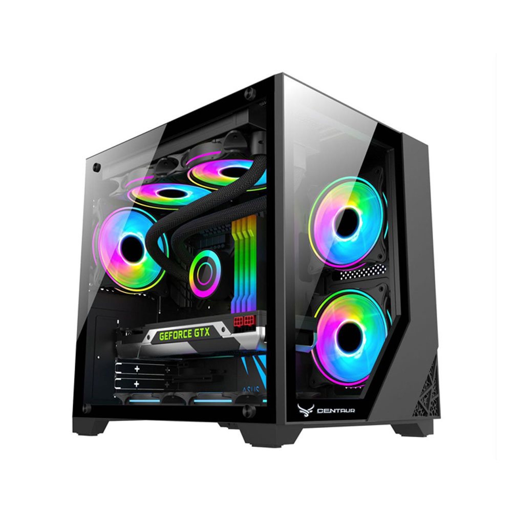 Vỏ Case Centaur Titan Black (M-ATX/ No Fan) Chính hãng