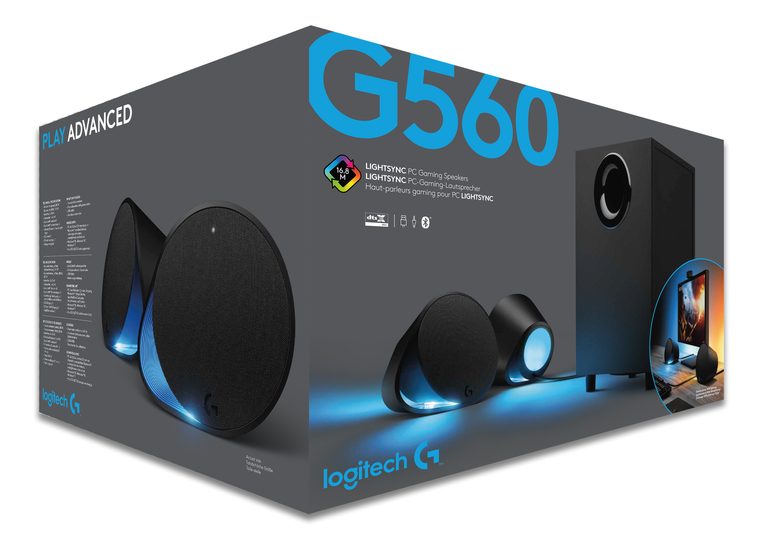 LOA LOGITECH G560 LIGHTSYNC RGB GAMING