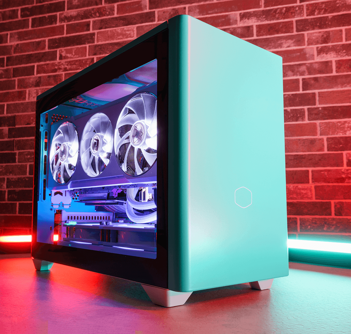 Vỏ Máy Tính Cooler Master MasterBox NR200P Caribbean Blue