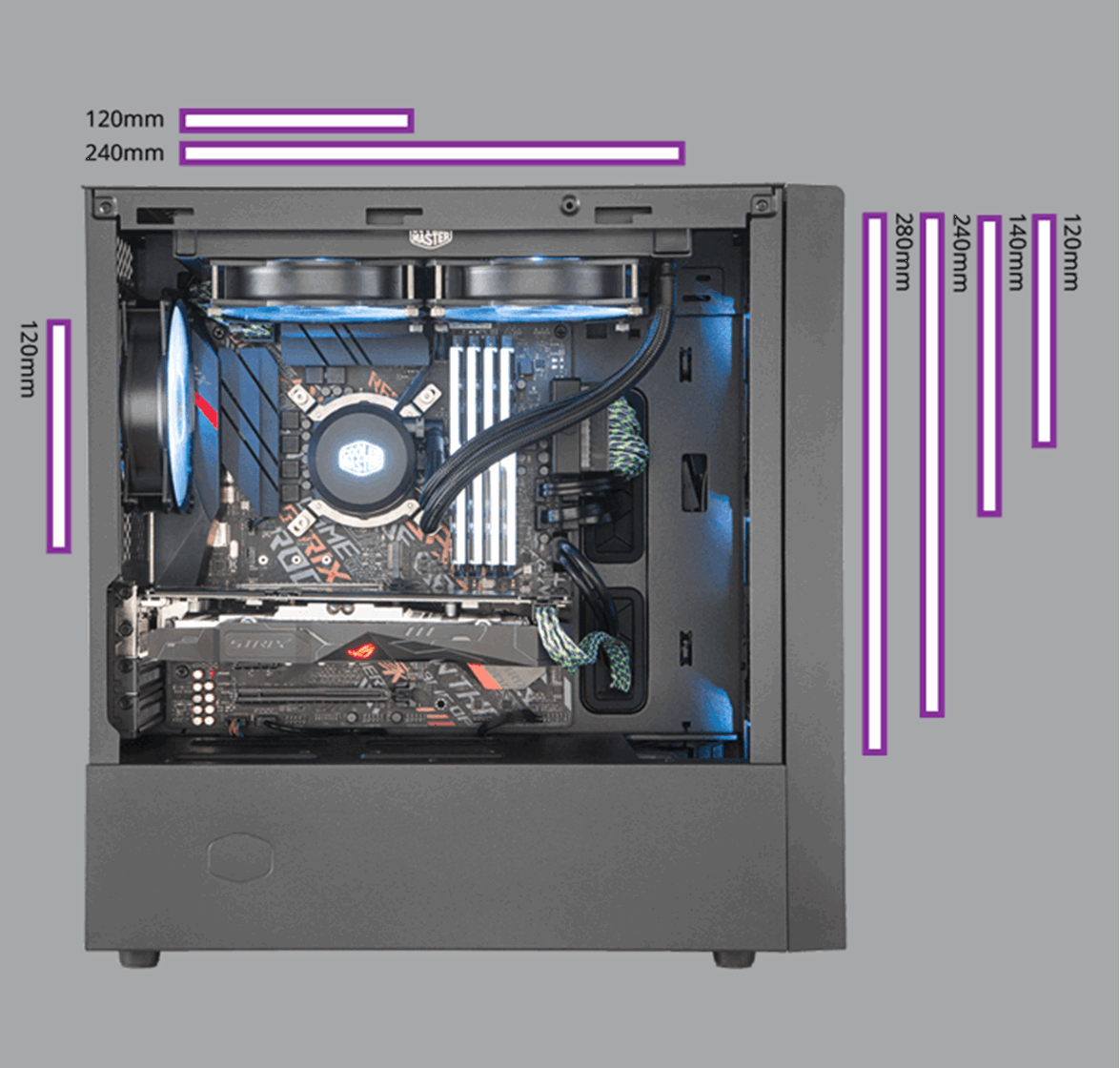 Vỏ Case Cooler Master MasterBox NR400 (M-ATX/Mini Tower/ màu đen)